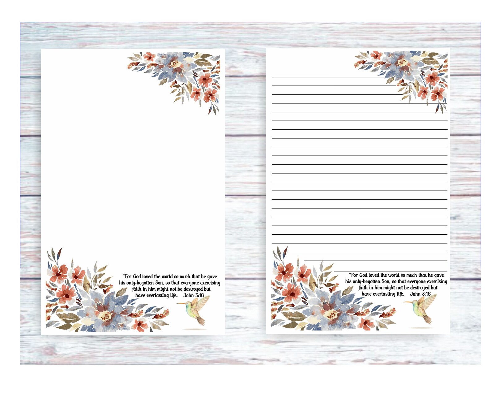 JW Letter Writing Stationery Instant PDF & WORD Digital - Etsy