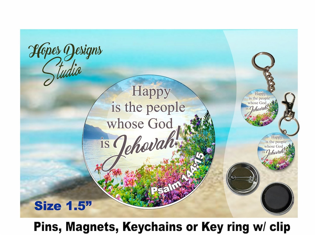 JW Gifts/'happy is the People Whose God is Jehovah'psalm 144:15/1.5 ...