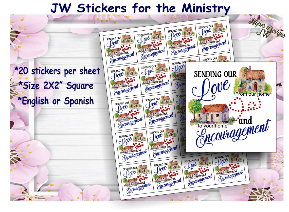 JW Letter Writing/2x2 Stickers for the Ministry/sending - Etsy