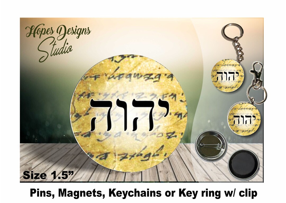 JW Pin, Magnet, Keychain, Key Ring With Clip - 1.5" - JW Gifts - Etsy