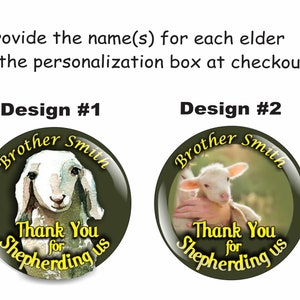 JW Elder Gifts/thank You for Shepherding Us/personalized 2.25" Magnet/2 ...