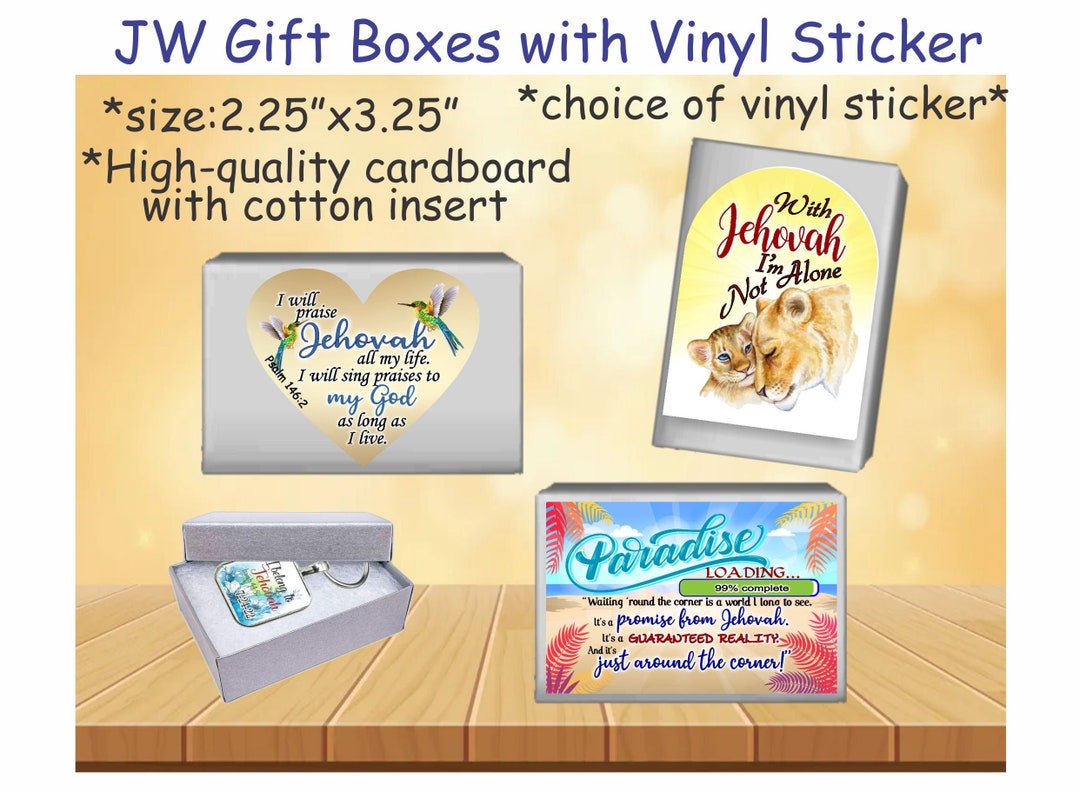 JW Gift Boxes/vinyl Sticker Designs/pioneer Baptism/jw.org/jw ...