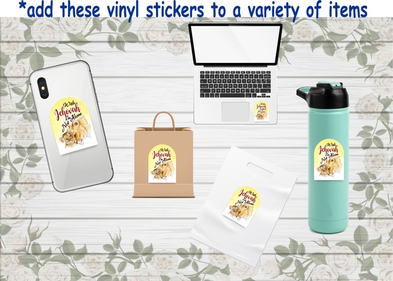 JW Gifts/vinyl Stickers/with Jehovah I'm Not Alone Lions | Etsy