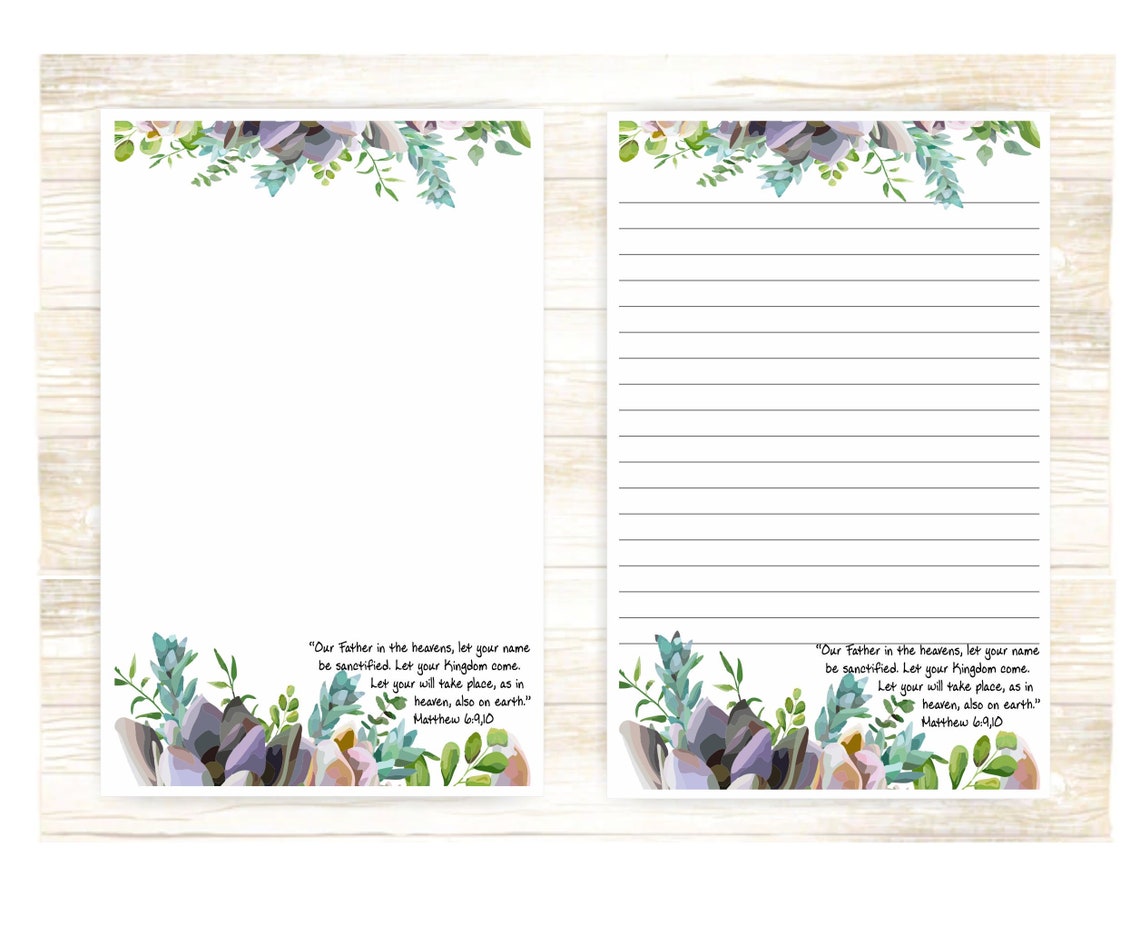 JW Letter Writing Stationery Instant PDF & WORD Digital - Etsy