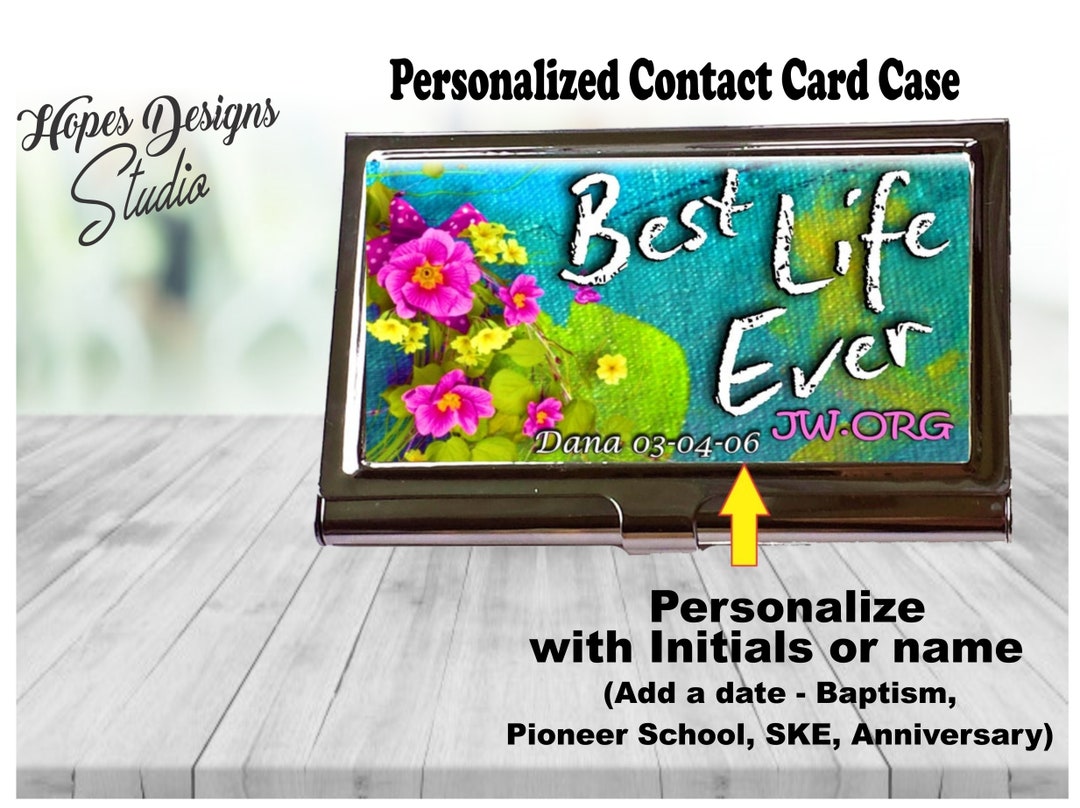 JW Contact Card Case - Metal - JW Ministry Gift - Etsy