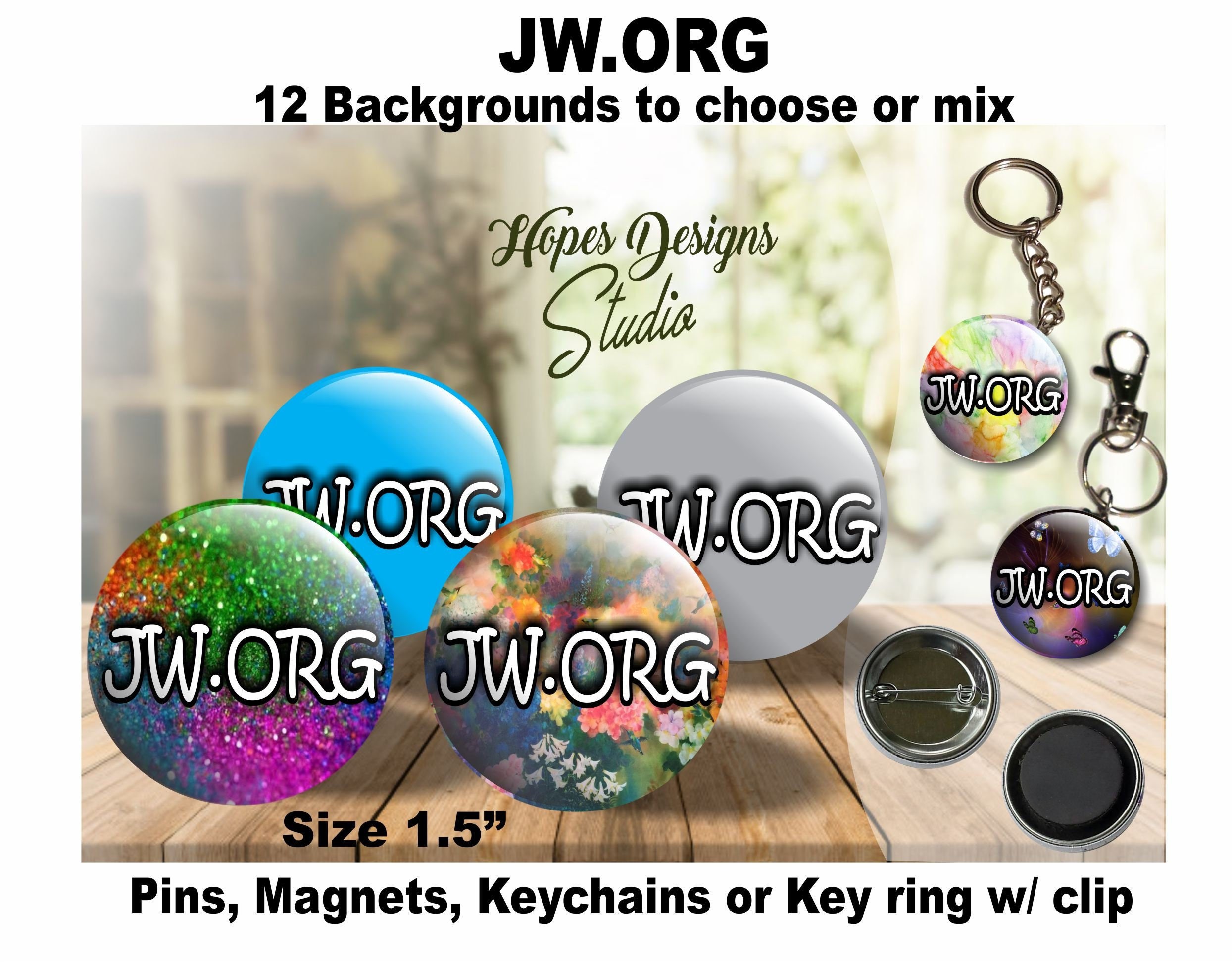 JW Gifts/ Jw.org/pinmagnetkeychainbag Accessory/jw - Etsy