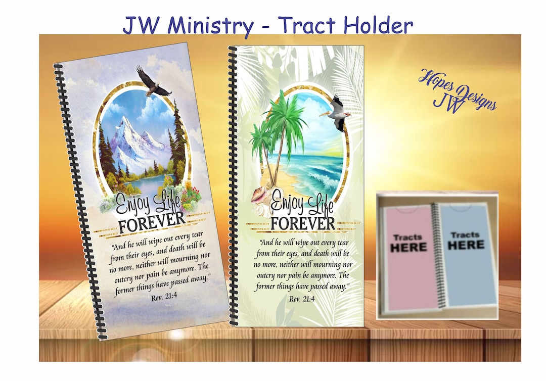 JW Tract Holder: Ministry Organizer - 2 Design Options - JW Gifts - Etsy