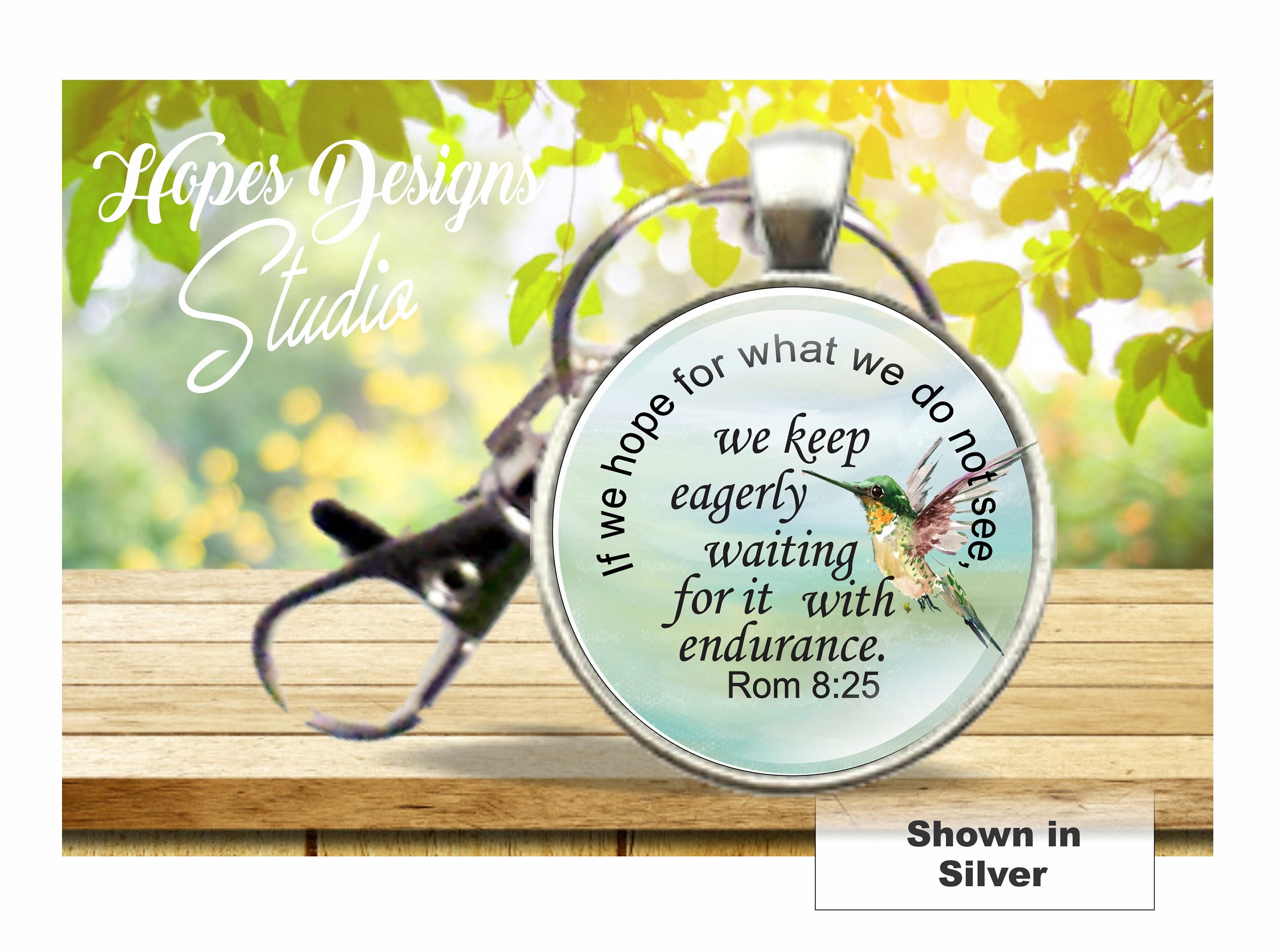 JW Gifts/jw Key Ring With Clip/'if We Hope for What We Do Not See ...