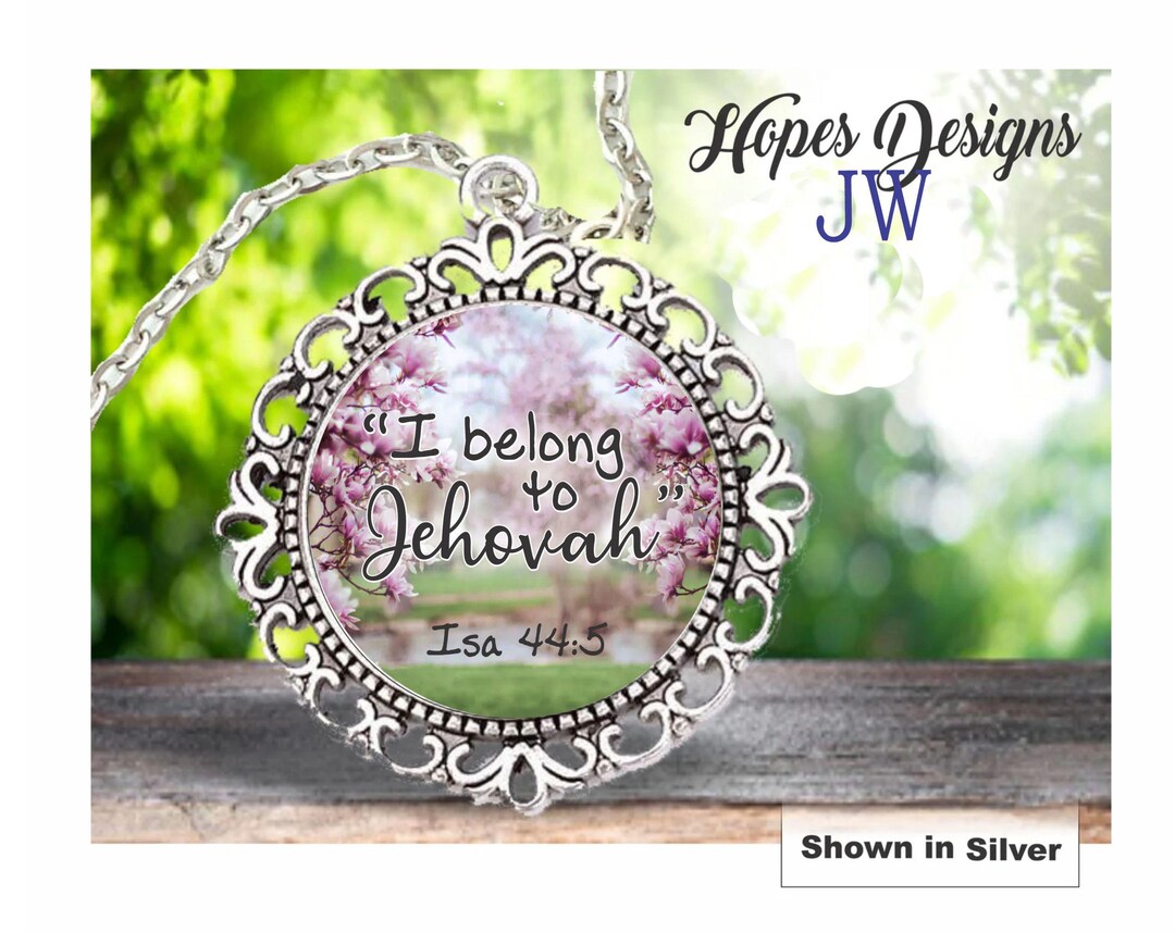 JW Gifts Pendant Necklace/'i Belong to Jehovah' Isaish 44:5/jw ...