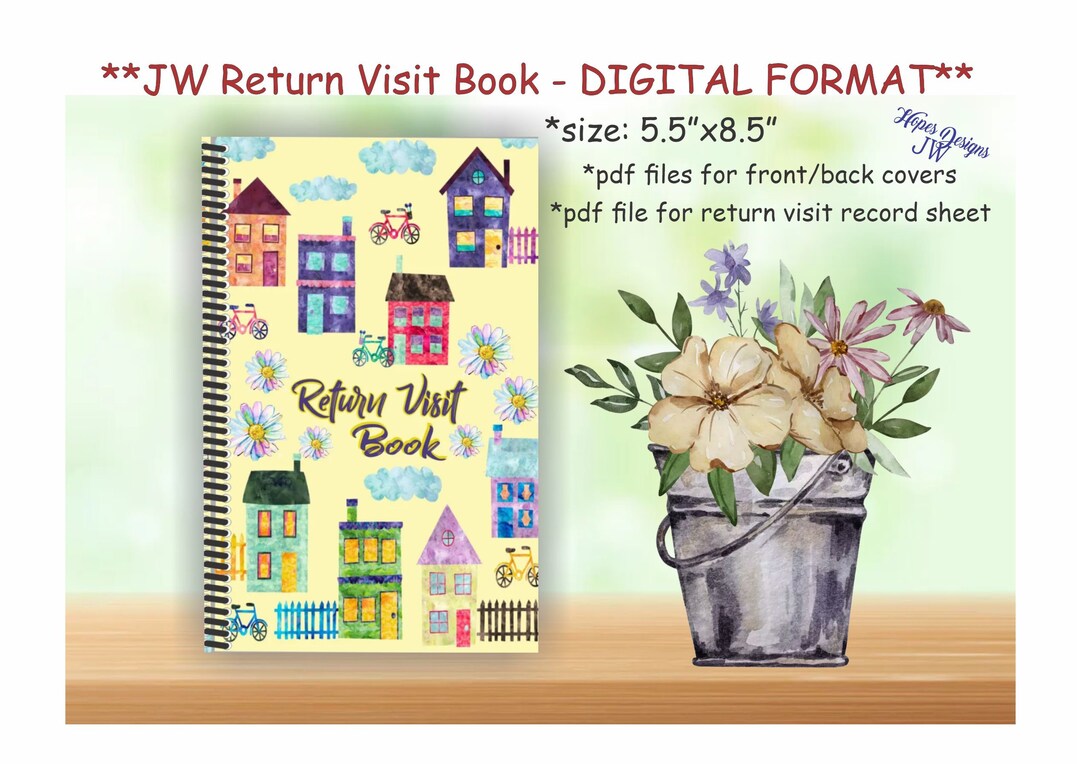 JW MINISTRY - Digital Return Visit Record - Instant Pdf Download - Jw ...