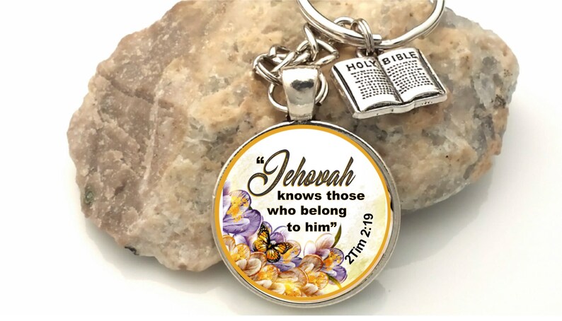 JW Gifts/jw Keychain 'jehovah Knows Those Who Belong to Him' 2tim 2:19 ...