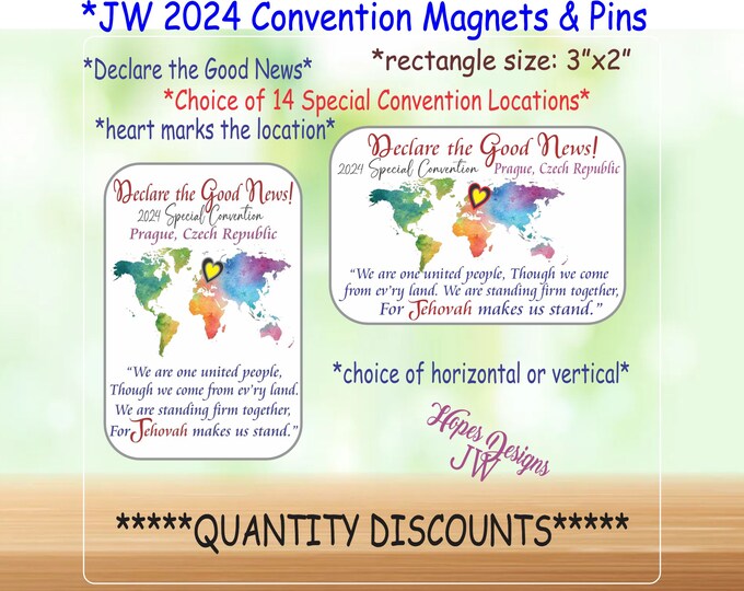 JW 2024 Special Convention World Map With Heart Location Design ...