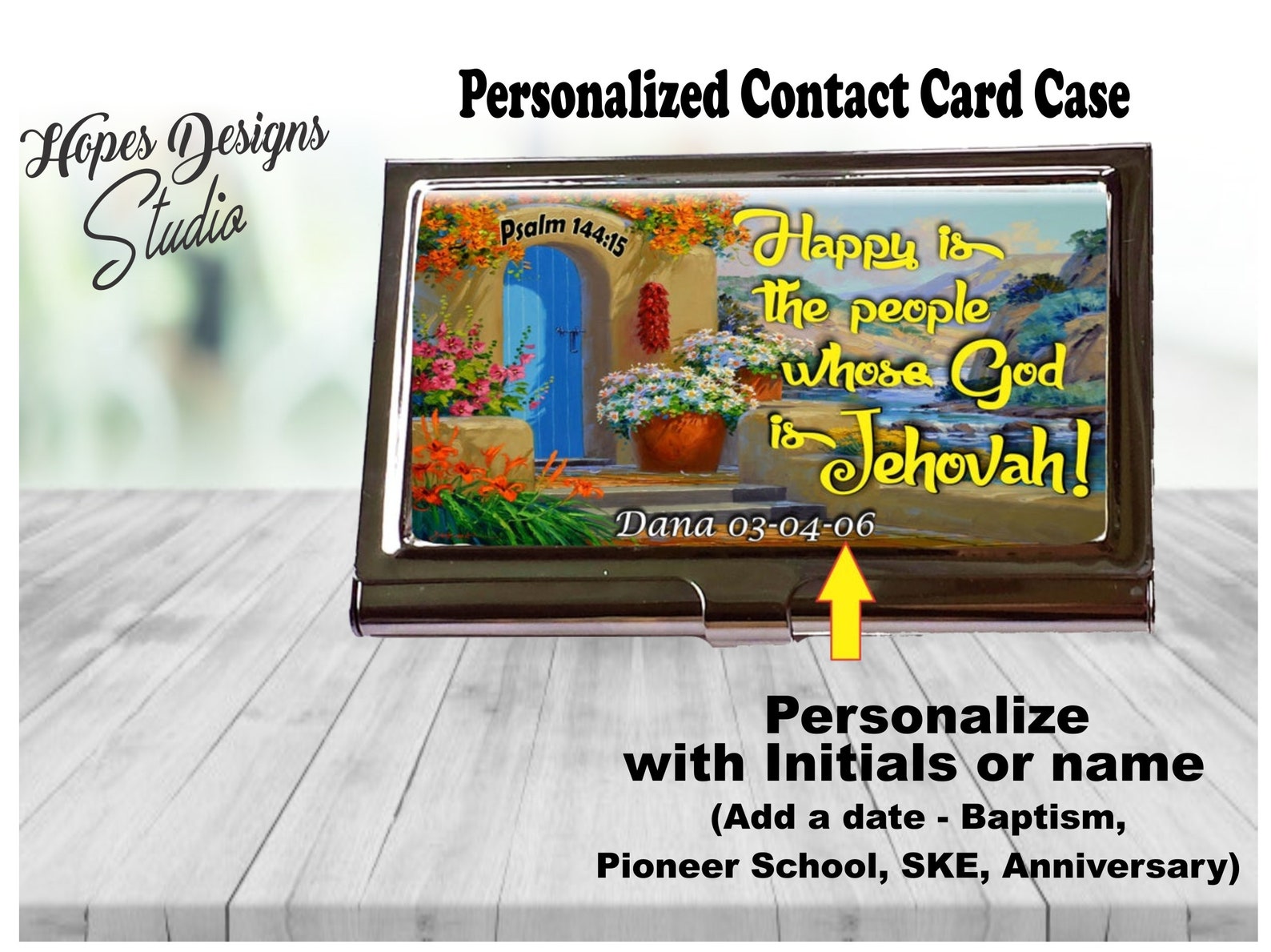 JW Ministry Contact Cardholder/personalize/jw Pioneer Gift/jw - Etsy
