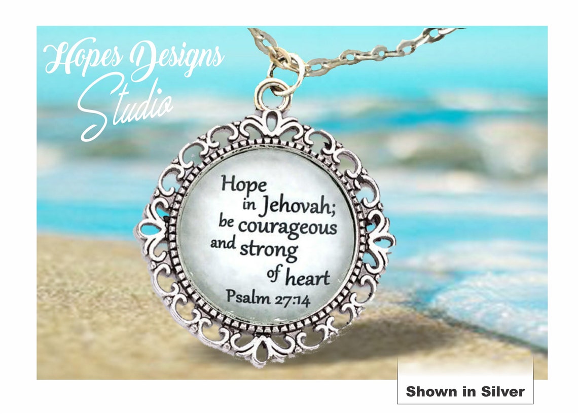 JW Gift: 'hope in Jehovah' Silver Filigree Necklace - Etsy