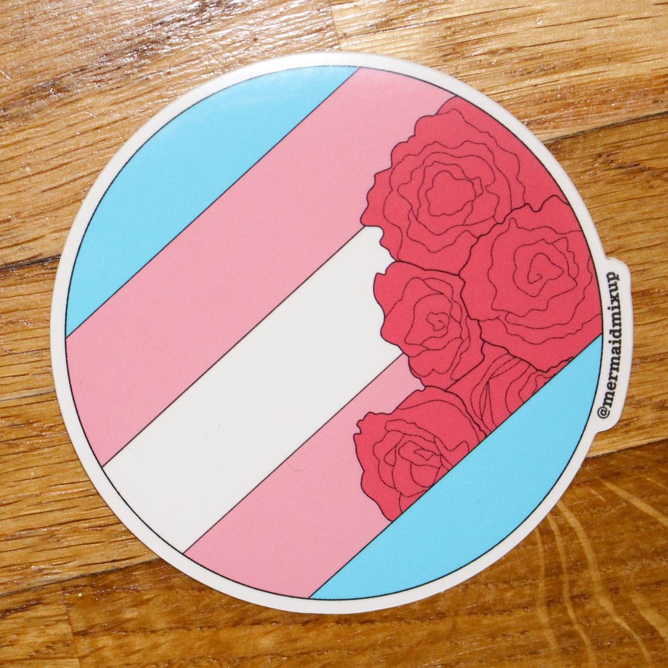 Floral Trans Pride Sticker - Etsy Denmark