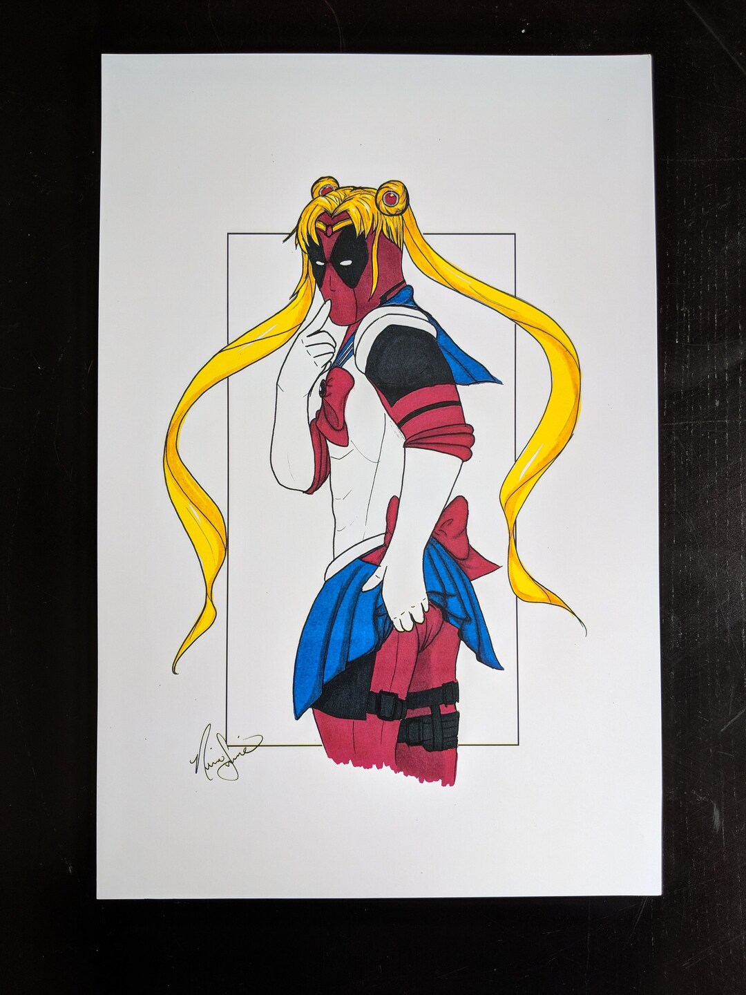 Sailor-pool //DEADPOOL// Digital Print - Etsy