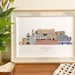 Leicester Skyline Print, Leicester Cityscape, Leicester Wall Art ...