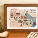 Maldon Map, Illustrated Map of Maldon, Maldon Poster, Maldon Print ...