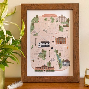Beckenham Map, Illustrated Map of Beckenham, Beckenham Poster ...