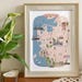 Bath Map, Illustrated Map of Bath, Bath Poster, Bath Print, Bath Art ...