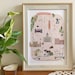 Swansea Map, Illustrated Map of Swansea, Swansea Poster, Swansea Print ...