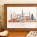 London Skyline Print, London Cityscape, London Wall Art, London ...