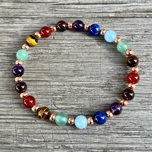 7 Chakra Bracelet - Etsy