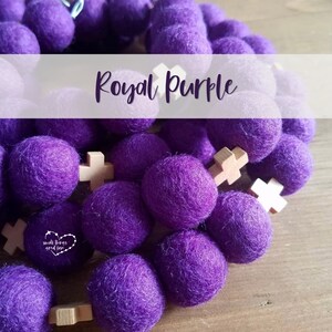 Liturgical Garland Set Lent Advent Ordinary Time Felt Ball Garland ...