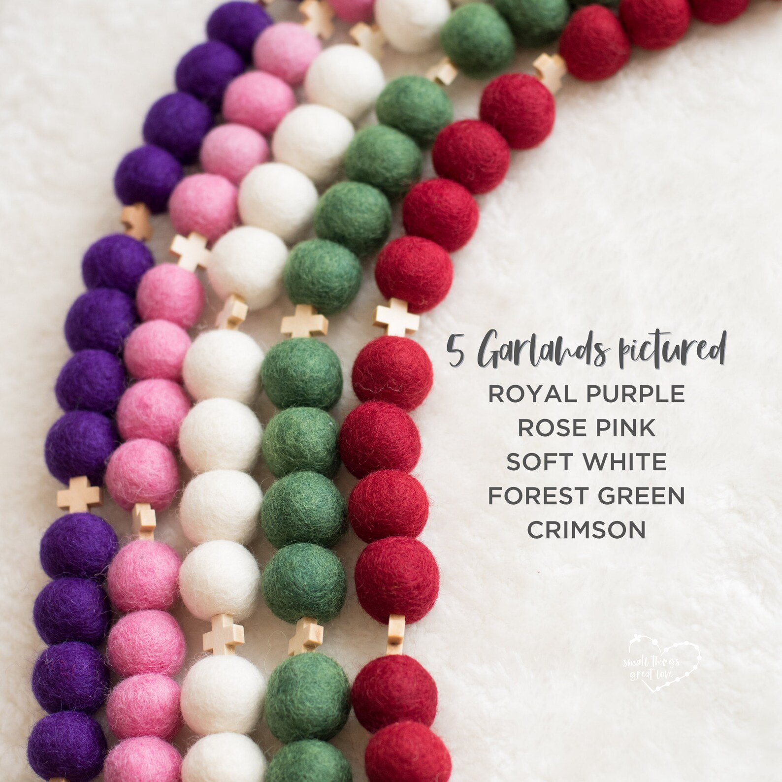 Liturgical Garland Set Lent Advent Ordinary Time Felt - Etsy