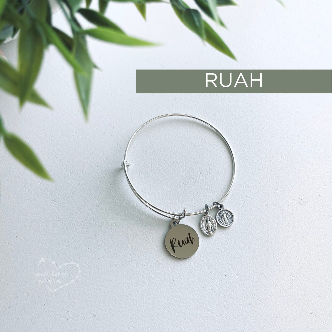 RUAH Bangle Catholic Bracelet Ruah Bracelet Marian Bangle Marian Charm ...