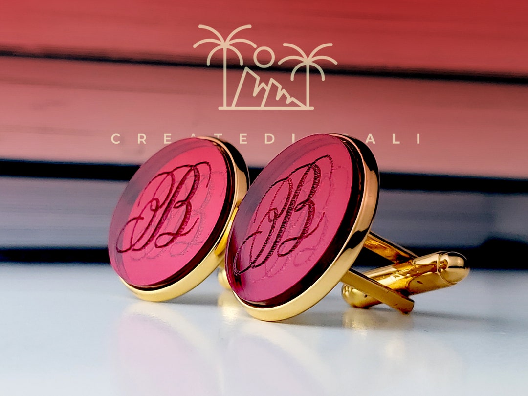 Custom Mirrored Wine Cufflinks, Personalized Cuff Links, Fathers Day ...