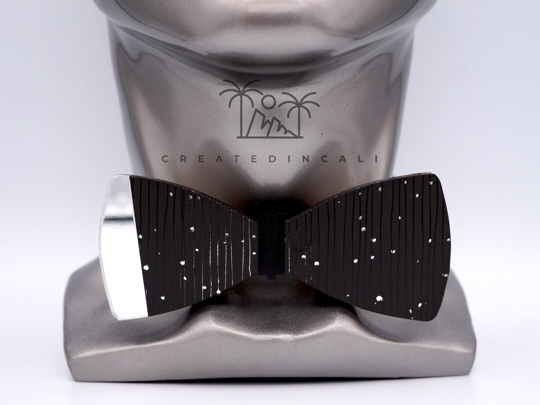 Unique Bowtie Wooden Bowtie Rain Design Bow Tie Tie for - Etsy