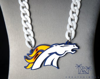 Broncos Necklace | Etsy