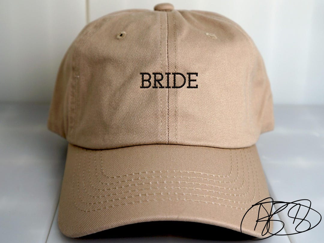 Bride Hat, Khaki Wedding Party Cap, Custom Bride Hat, Wedding Party Hat ...