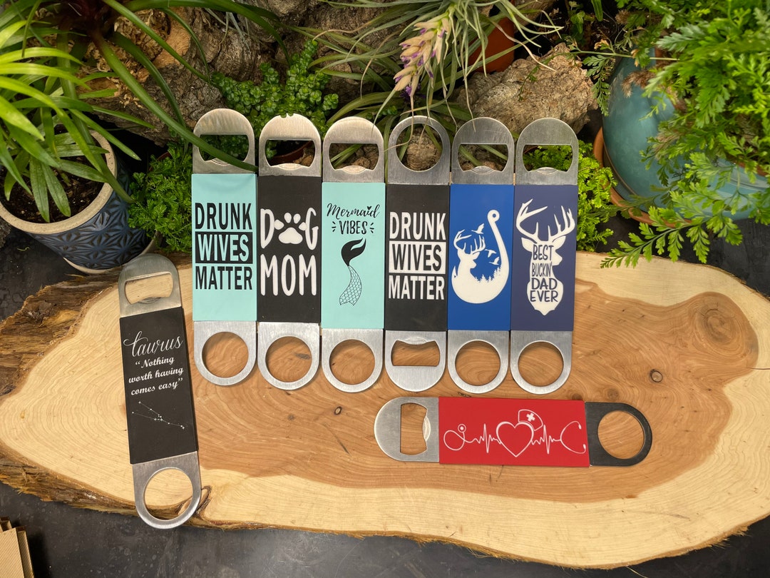 Personalized Bottle Opener, Laser Engraved, Beer Bottle Opener Custom ...