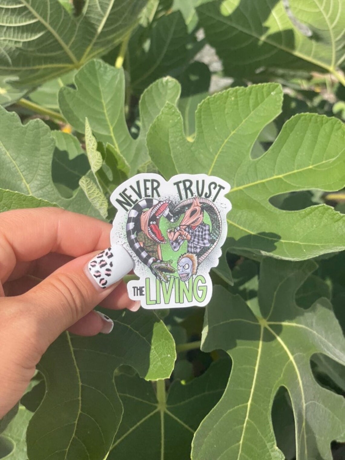 Never Trust the Living Sticker Beetle Juice Sandworm - Etsy