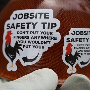 Jobsite Safety Tip, Hard Hat Stickers, Hardhat Sticker Sarcastic ...