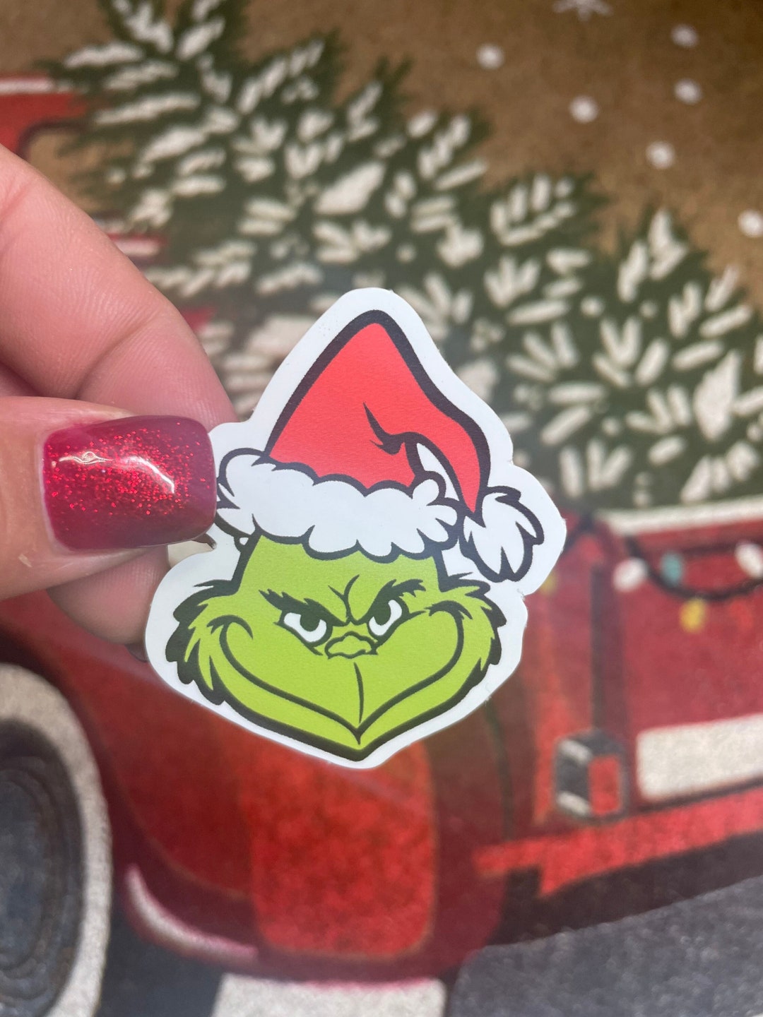 Grinch Decal, Grinch Sticker, Grinch Decal, Cindy Lou Who Decal ...