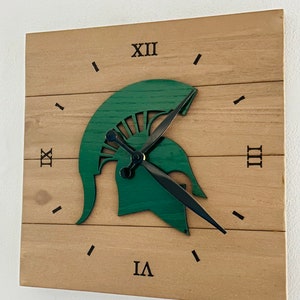 Vintage Michigan State University Spartans Clock. Officially - Etsy