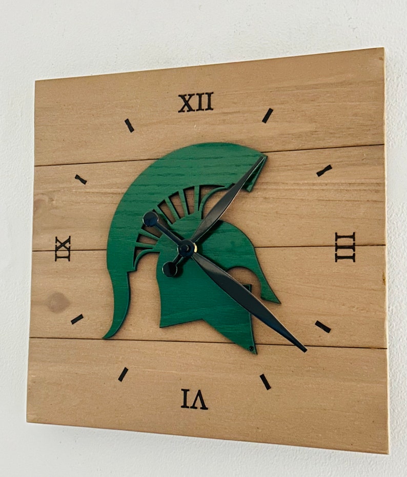 Vintage Michigan State University Spartans Clock. Officially - Etsy