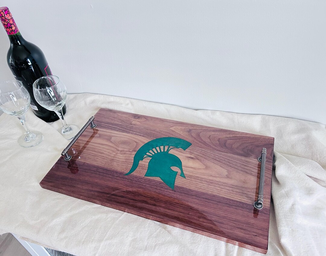 Michigan State Spartans Serving Tray - Etsy