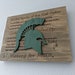 Michigan State University MSU Fight Song Wall Hanging | Etsy