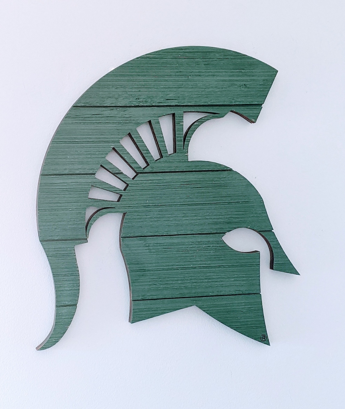 Michigan State University Spartan Head Wall Hanging Officially | Etsy
