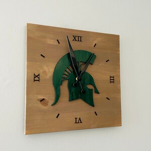 Vintage Michigan State University Spartans Clock. Officially - Etsy