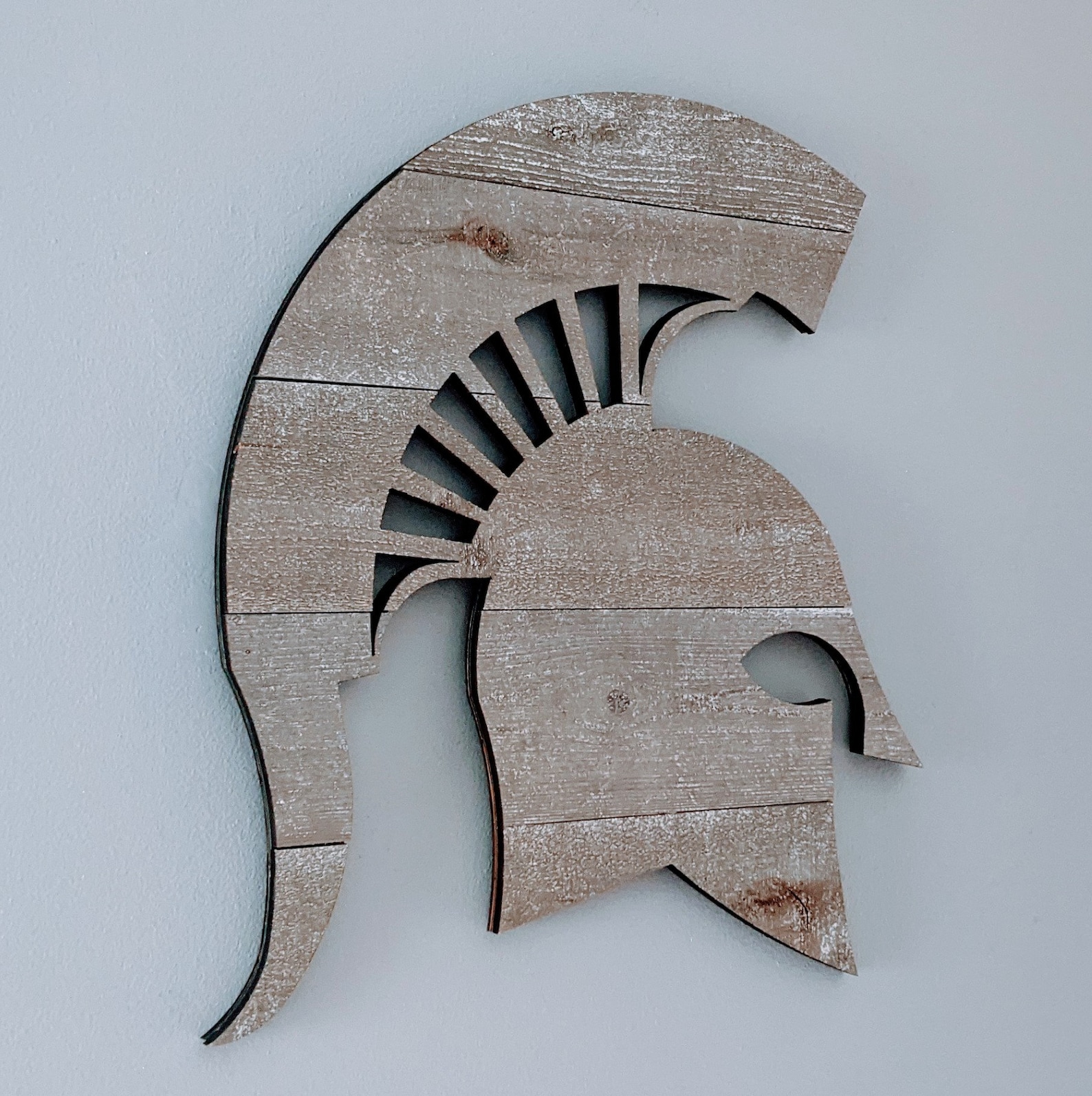 Michigan State University Spartan Head Wall Hanging Officially - Etsy