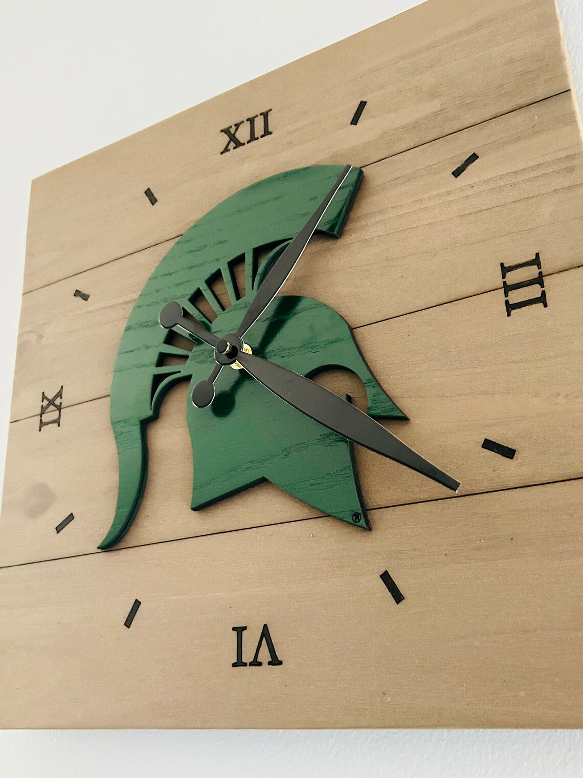 Vintage Michigan State University Spartans Clock. Officially - Etsy