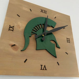 Vintage Michigan State University Spartans Clock. Officially - Etsy