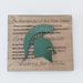 Michigan State University MSU Fight Song Wall Hanging Officially ...