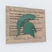 Michigan State University MSU Fight Song Wall Hanging Officially ...