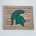 Michigan State University MSU Fight Song Wall Hanging Officially ...
